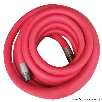Industrial Choice 2" x 50' Red Rubber Hose Assembly - Air, Water, Ligh