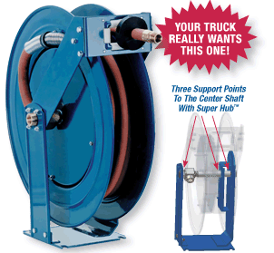 1" x 35 ft Coxreels Truck Mount Hose Reel