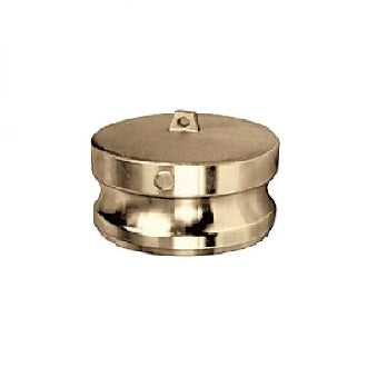 Brass 3" Camlock Dust Plug Fitting