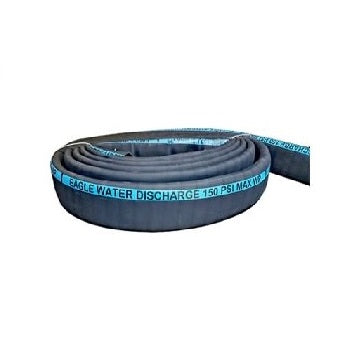 Rubber Water Discharge hose - 10 inch (Purchase by the foot