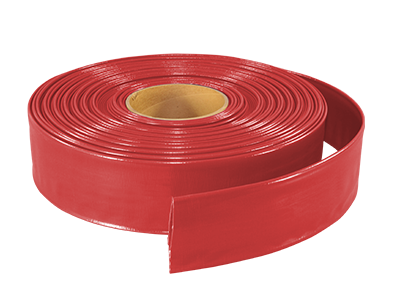 2.5" Red Layflat Hose - 300 ft roll | Factory Direct Hose